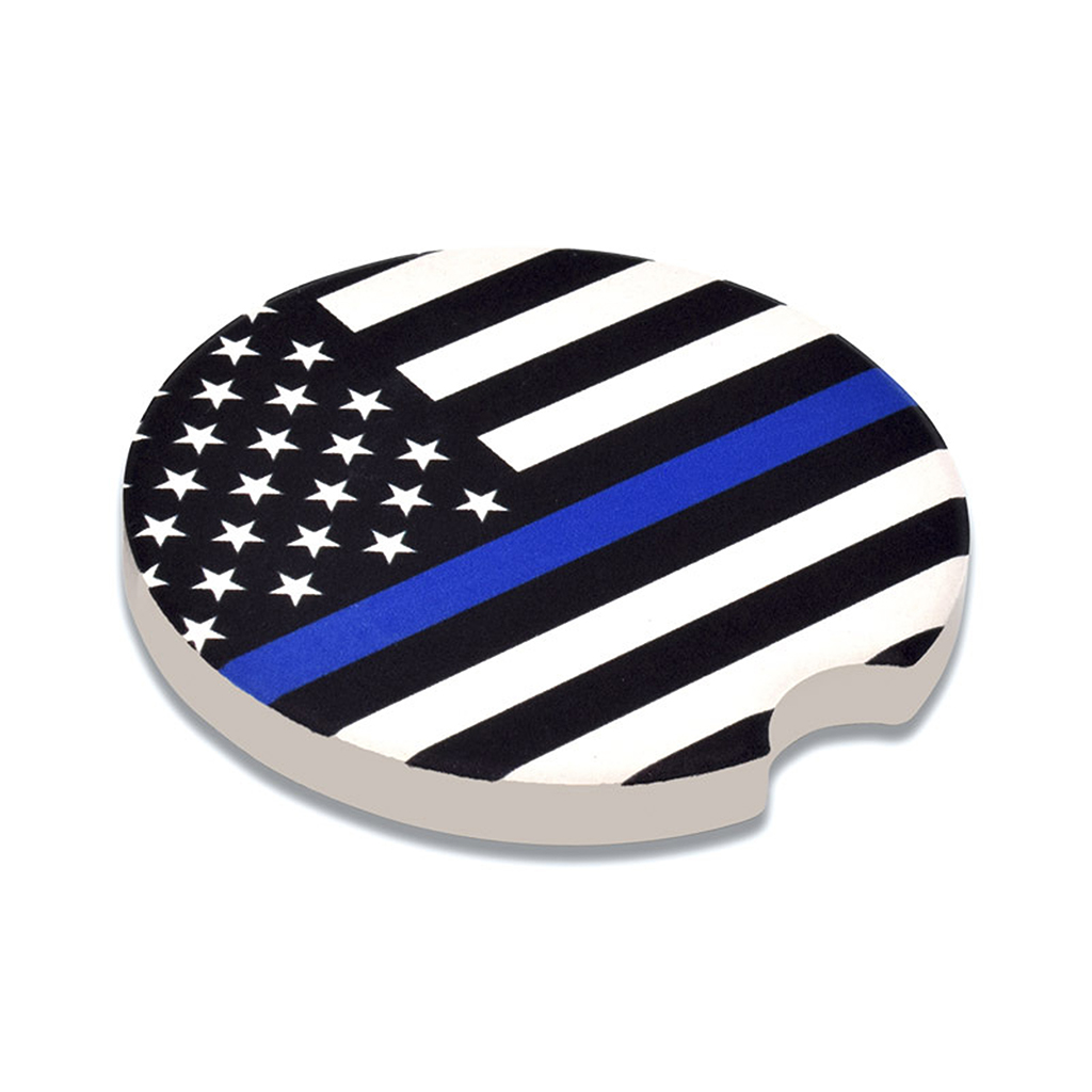 Wholesale Auto Coaster - Police Flag, 1 Pack | Superior Car Wash Supply